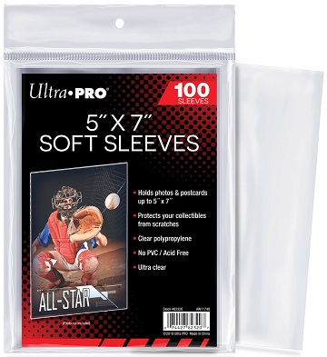 5 x 7 Soft Sleeves – Wayne's Sports Cards and Collectibles